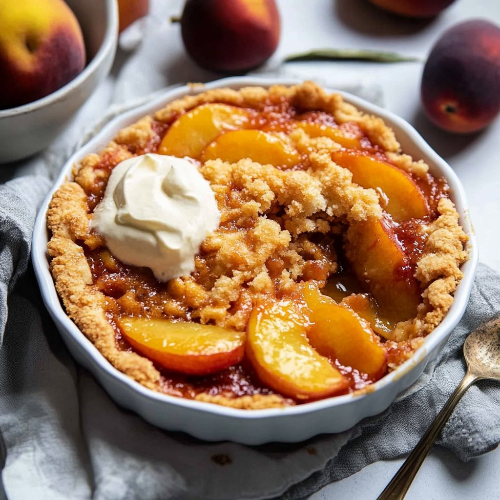 Amazing Easy Peach Cobbler Recipe with Fresh Peaches Delight