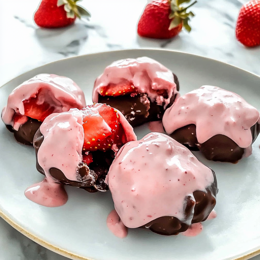 Frozen Strawberry Yogurt Clusters - Healthy No Bake Dessert Recipe ...