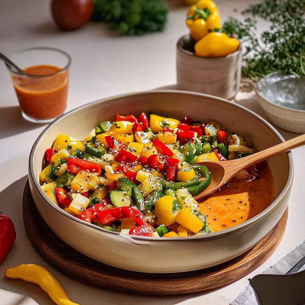 Amazing Viral Sweet Pepper Salad for Incredible Flavor