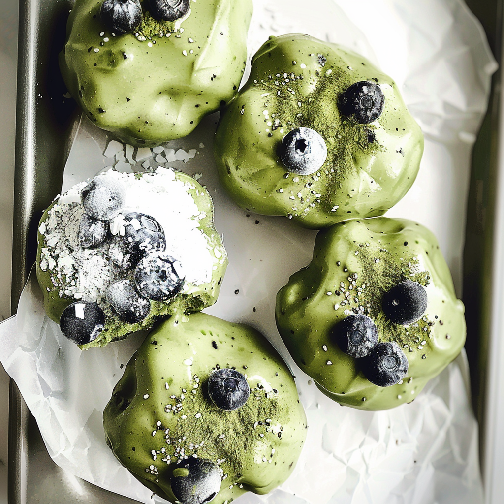 Amazing Blueberry Matcha Frozen Bites for a Delicious Treat