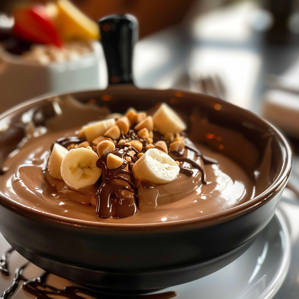 Amazing Hazelnut Latte Chocolate Fondue for Delightful Indulgence