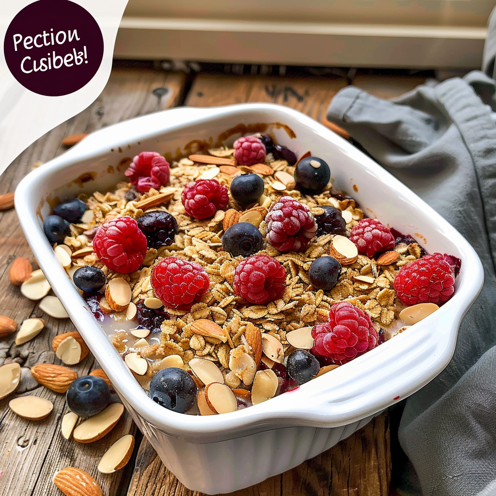 One-Bowl Berry Almond Baked Oatmeal: Incredible Comfort Food