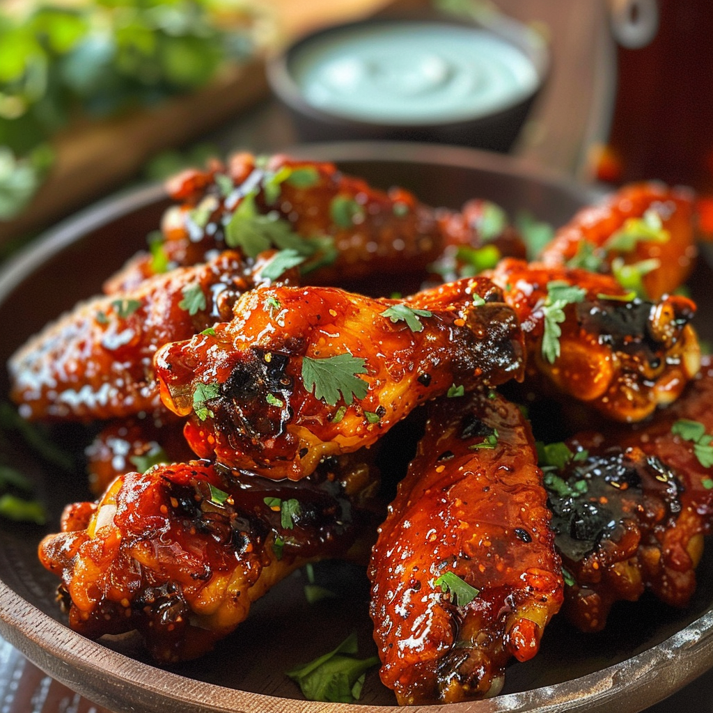 Sweet Spicy Coca-Cola Super Bowl Party Wings Delightfully Amazing